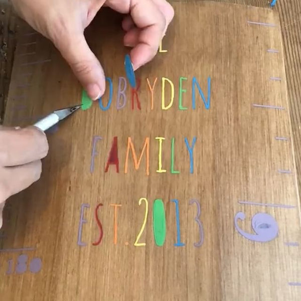 Putty Rainbow Ruler Height Chart - Family Rule